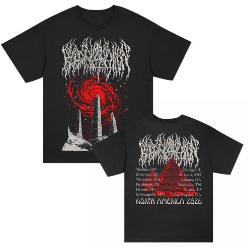 Pillars Of The Cosmos 2026 Tour T-Shirt (Black) – Blood Incantation